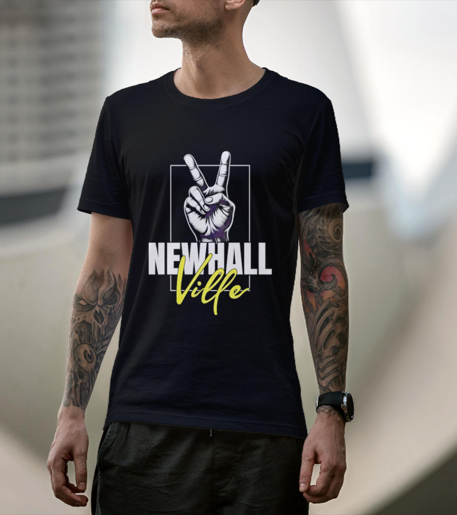 Newhall Ville Peace Gesture Hand T-Shirt