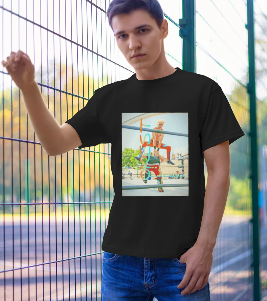 OKest Leapfrog In The World Wrestling Event Colorful Spectacle T-Shirt