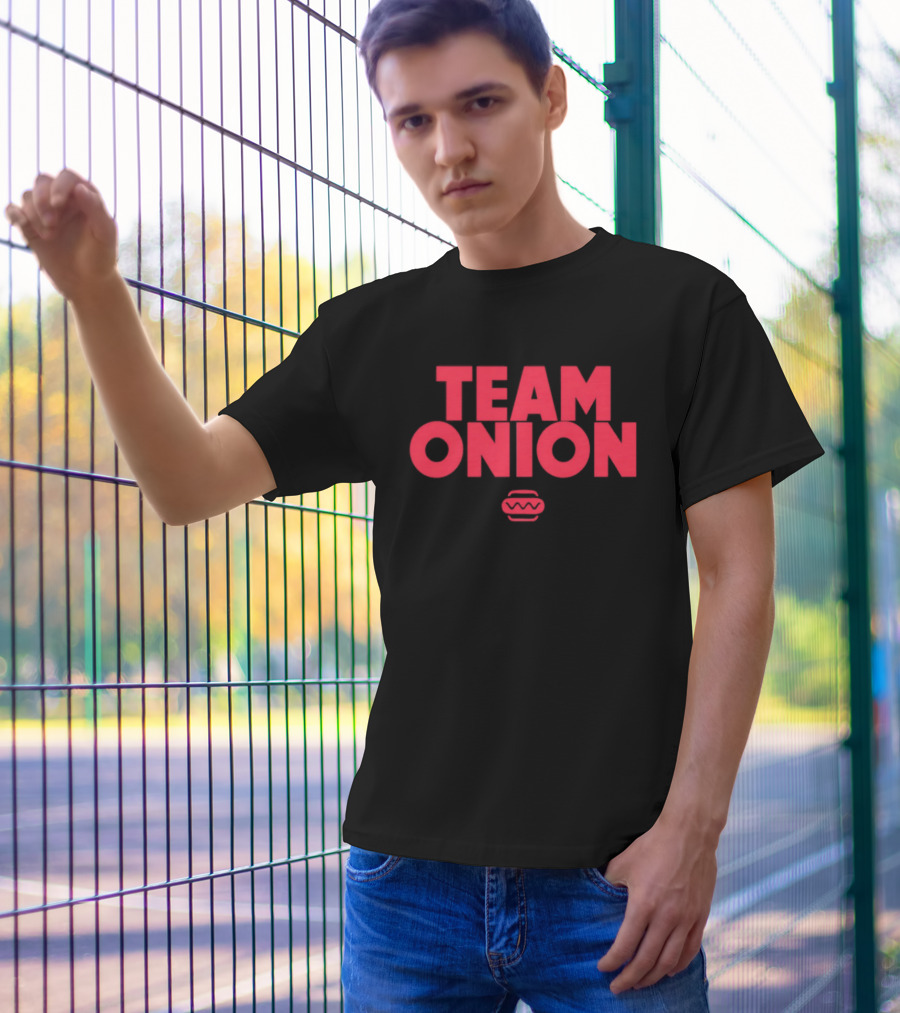 Team Onion Hot Dog Lovers Unite T-Shirt