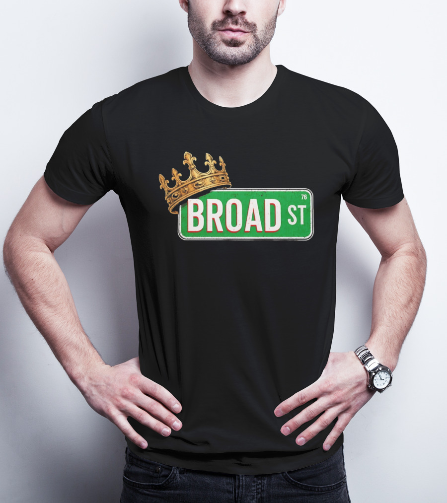 Philadelphia 76ers Broad Street 76 King Crown T-Shirt