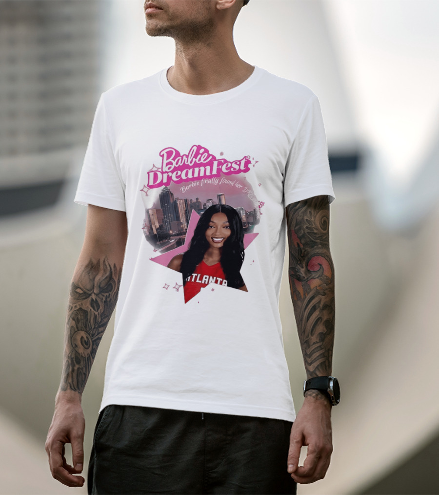 Barbie Dream Fest Angel Reese Atlanta Dream Basketball Barbie Finally Found Her Dream T-Shirt