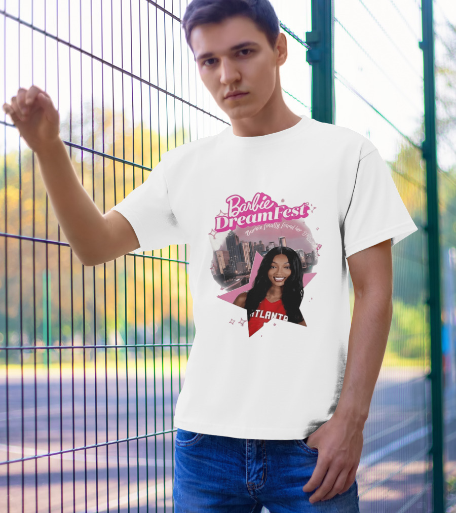 Barbie Dream Fest Angel Reese Atlanta Dream Basketball Barbie Finally Found Her Dream T-Shirt