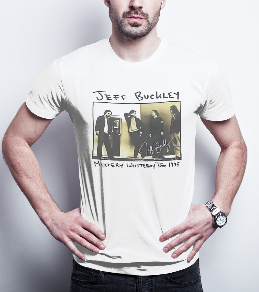 Jeff Buckley Mystery Whiteroy Tour 1995 Signature Image T-Shirt