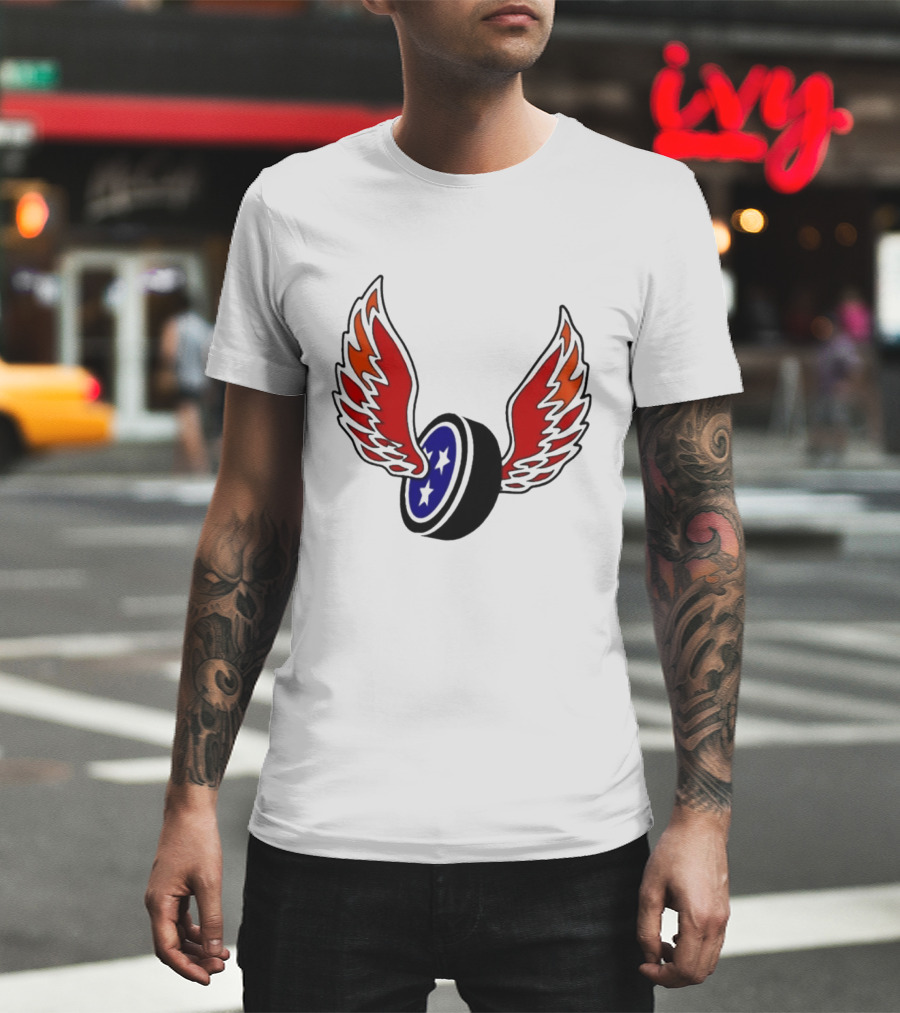 Joey Aguilar Knoxville Speed Three Star Winged Wheel T-Shirt