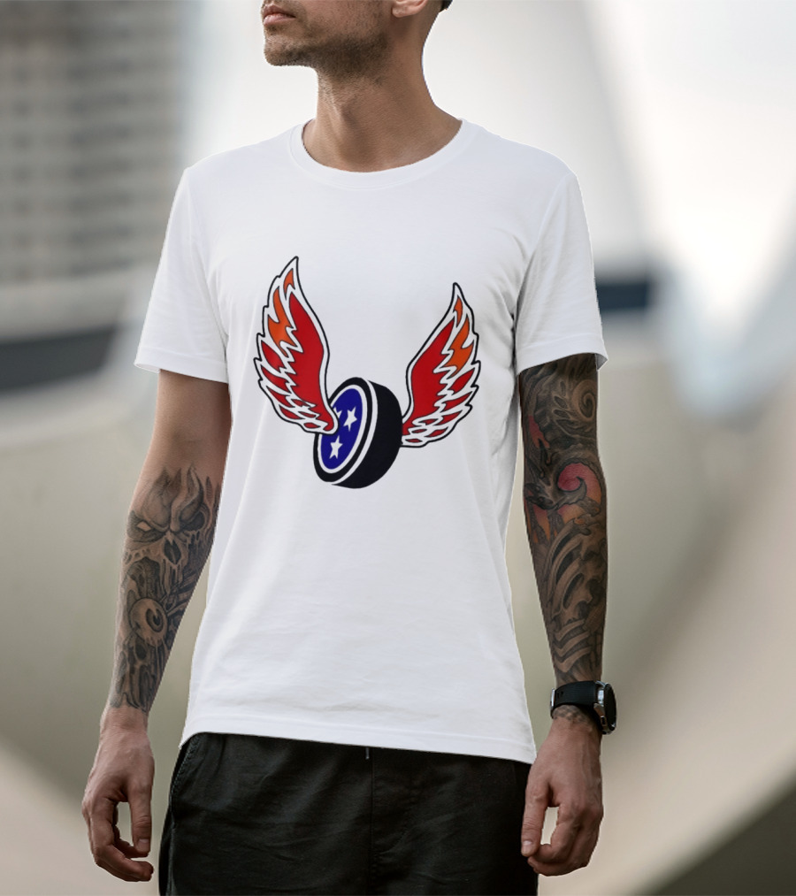 Joey Aguilar Knoxville Speed Three Star Winged Wheel T-Shirt