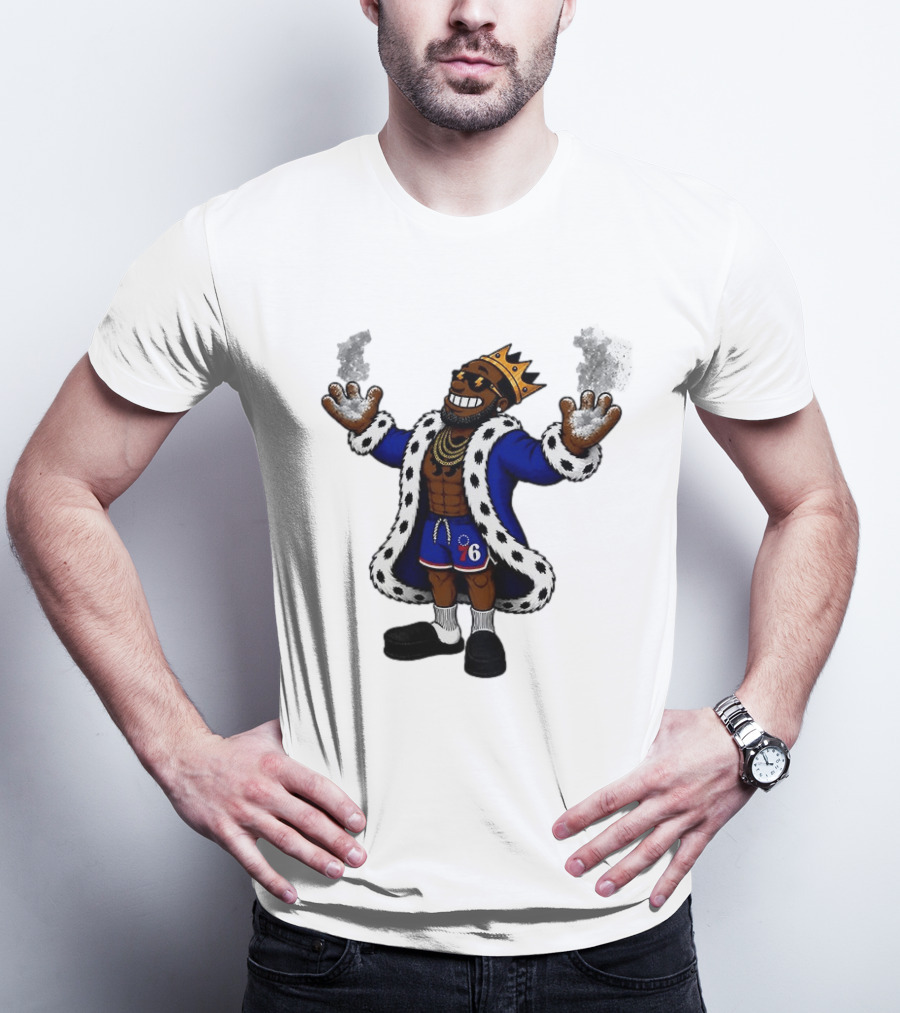 Philadelphia 76ers Muppet King With Crown And Robe T-Shirt