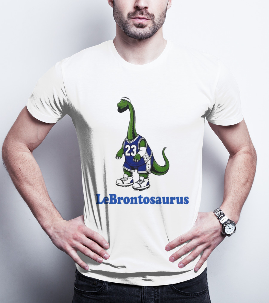 LeBrontosaurus 23 Dinosaur Basketball Player T-Shirt