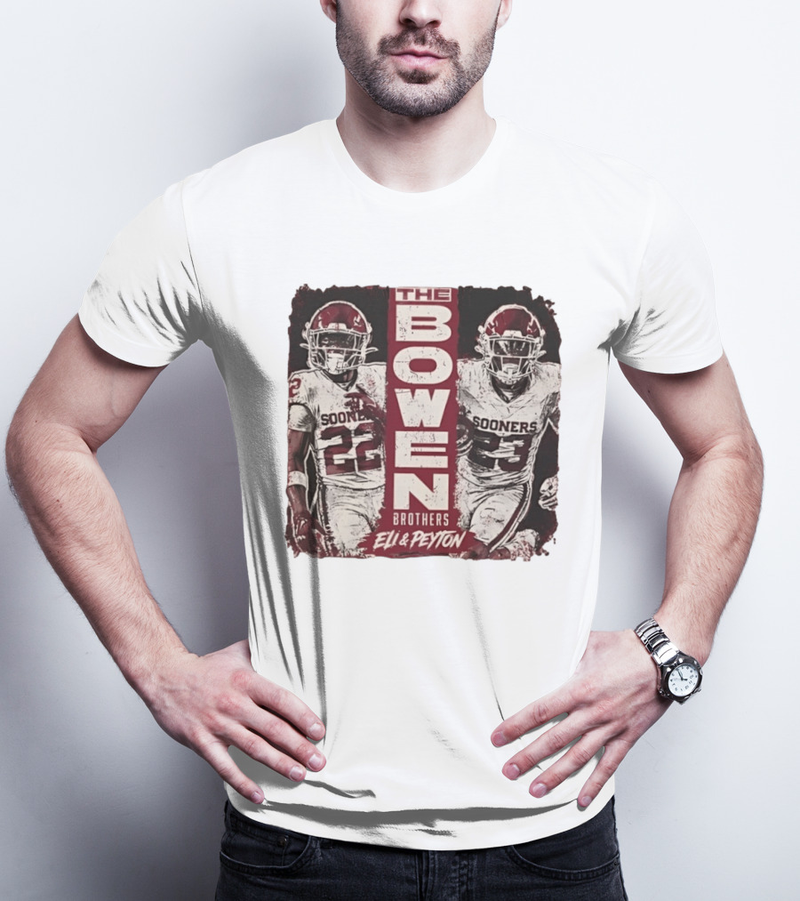 Oklahoma Sooners The Bowen Brothers Eli & Peyton Football Team T-Shirt