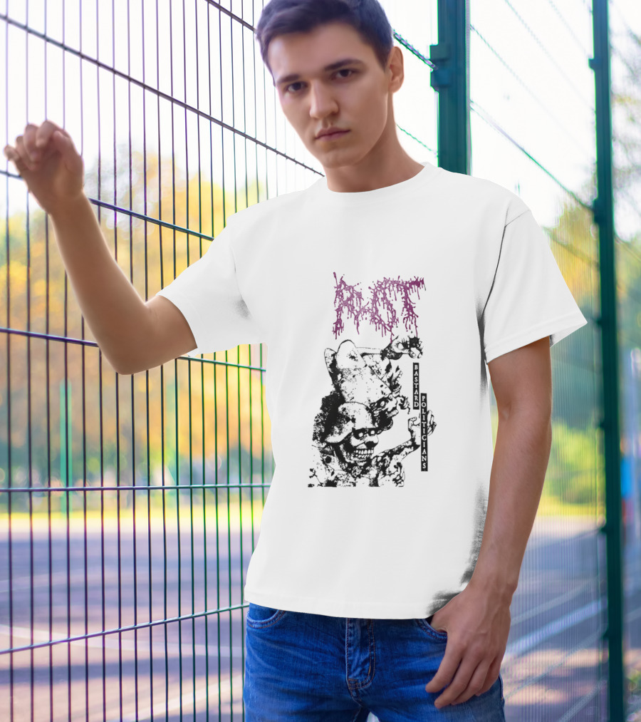 Rot Bastard Politicians Skeleton Clown Art Mockery T-Shirt