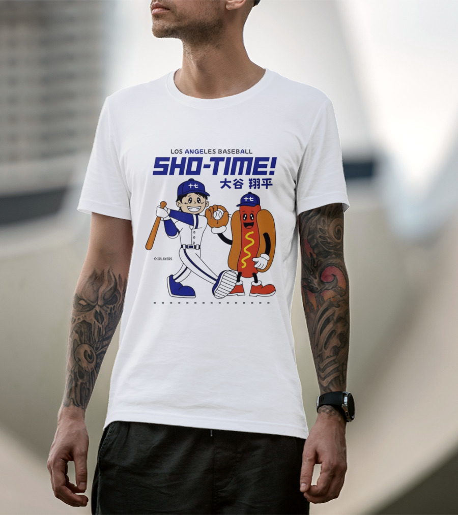 Los Angeles Baseball Shohei Ohtani Sho Time Animated Characters T-Shirt