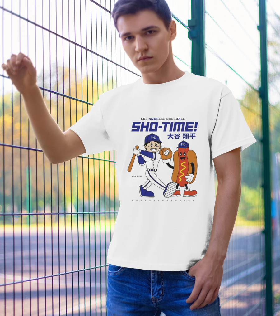 Los Angeles Baseball Shohei Ohtani Sho Time Animated Characters T-Shirt