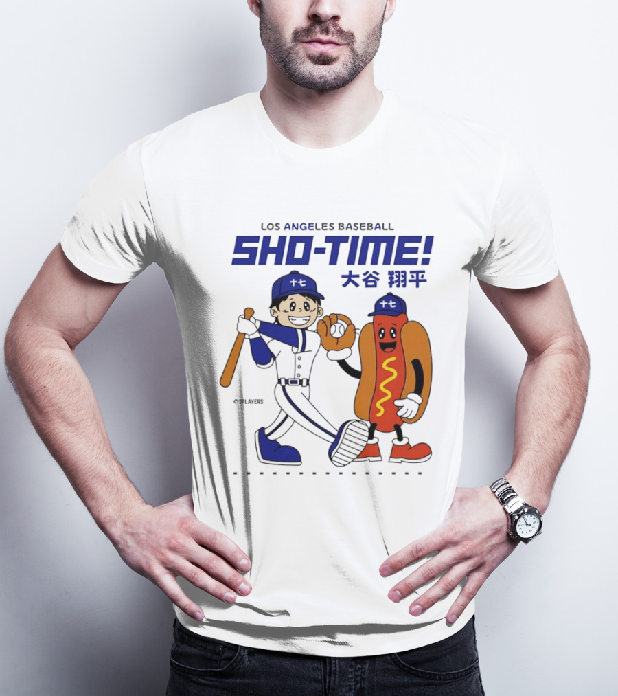 Los Angeles Baseball Shohei Ohtani Sho Time Animated Characters T-Shirt