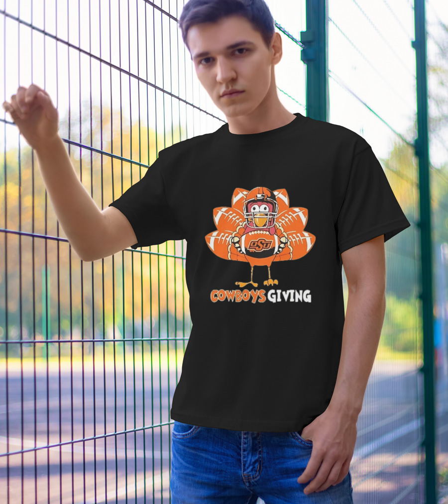 CowboysGiving Oklahoma State OSU Turkey Football Thanksgiving 2025 T-Shirt