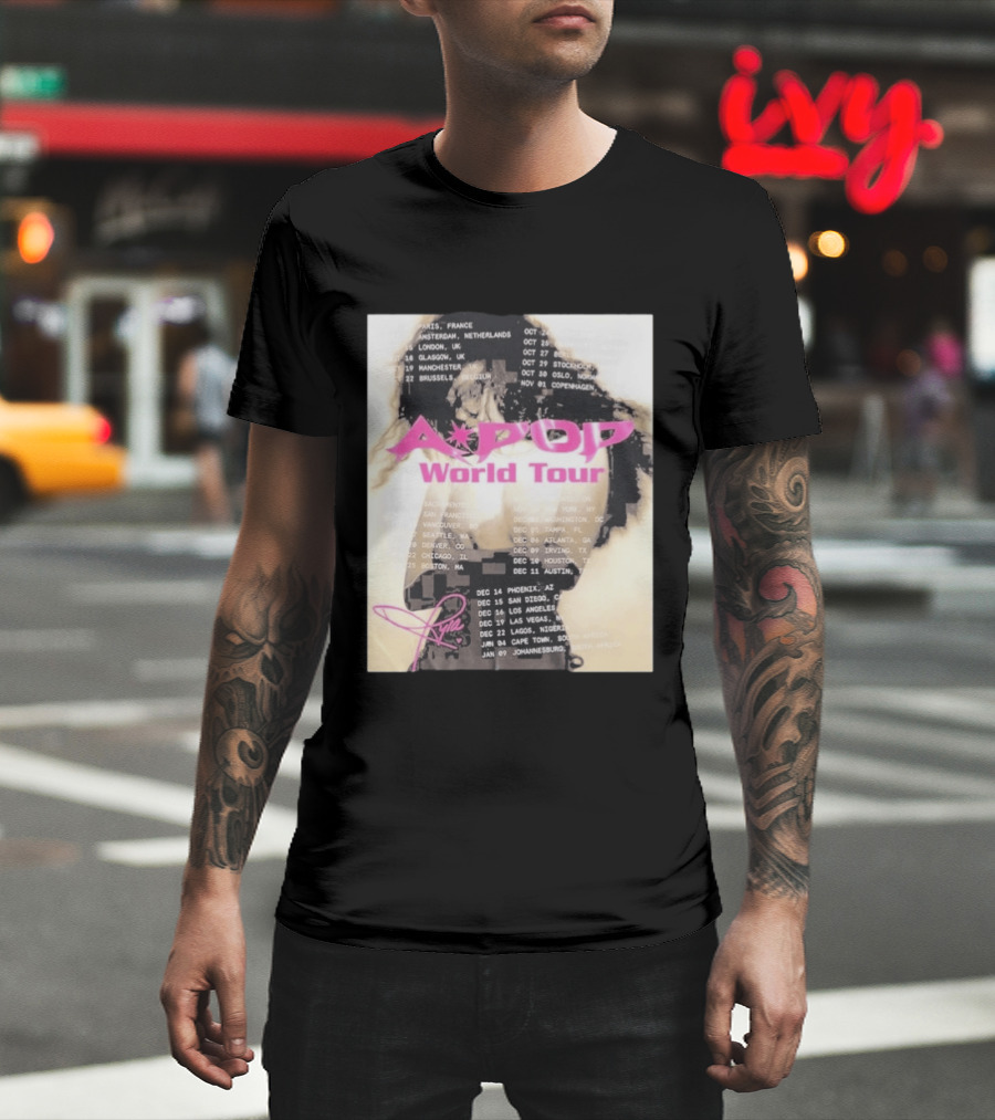 Tyla A Pop World Tour 2026 Paris Amsterdam London Dates And Signature T-Shirt