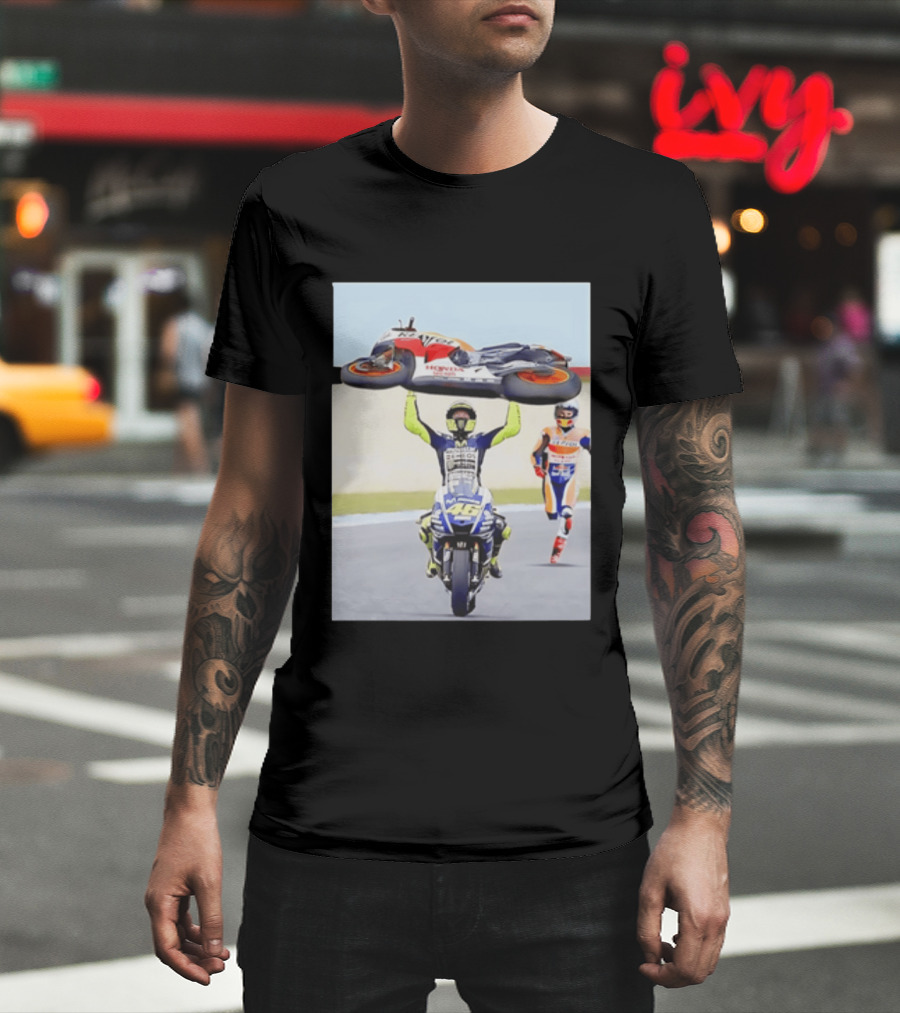 Valentino Rossi Honda MotoGP 46 Victory Celebration 2026 T-Shirt