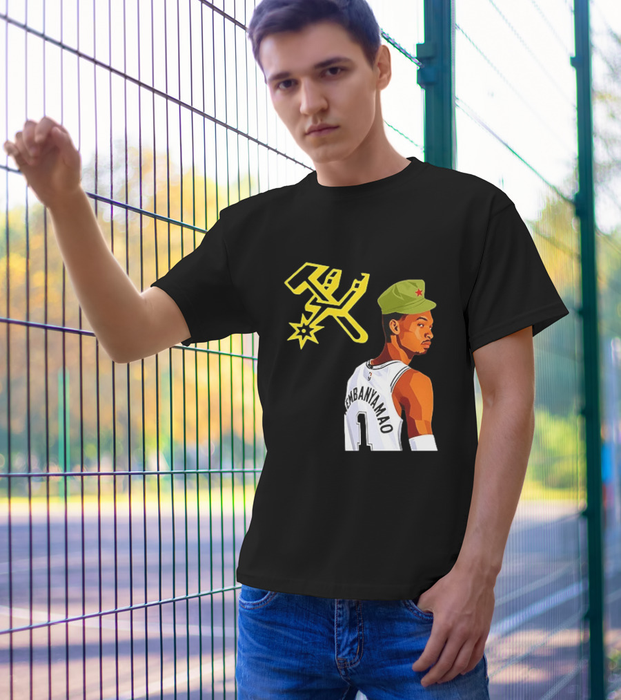 Victor Wembanyama Wemby Mao Communist Red Star Basketball Player Jersey T-Shirt