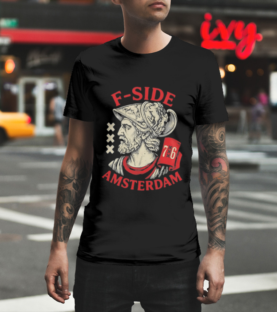 F Side Amsterdam Warrior Helmet 76 T-Shirt