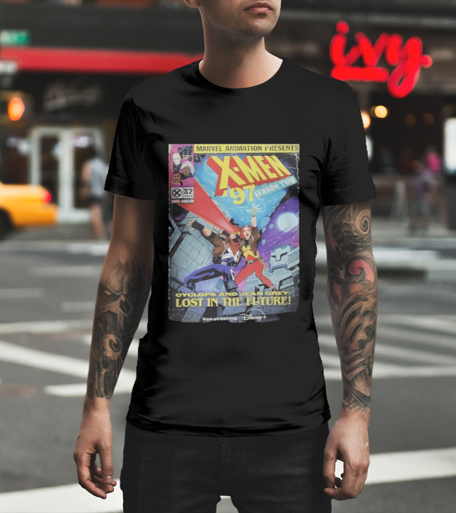 X Men 97 Season 2 Cyclops And Jean Grey Lost In The Future Time Travel Streaming On Disney Plus T-Shirt