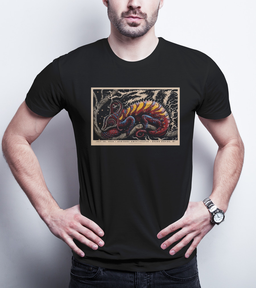 311 Concert July 28 2026 Acrisure Amphitheater Grand Rapids MI Chameleon T-Shirt