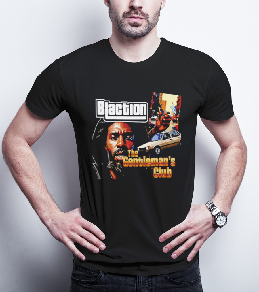Blaction The Gentleman's Club Smoking Man Beige Sedan T-Shirt