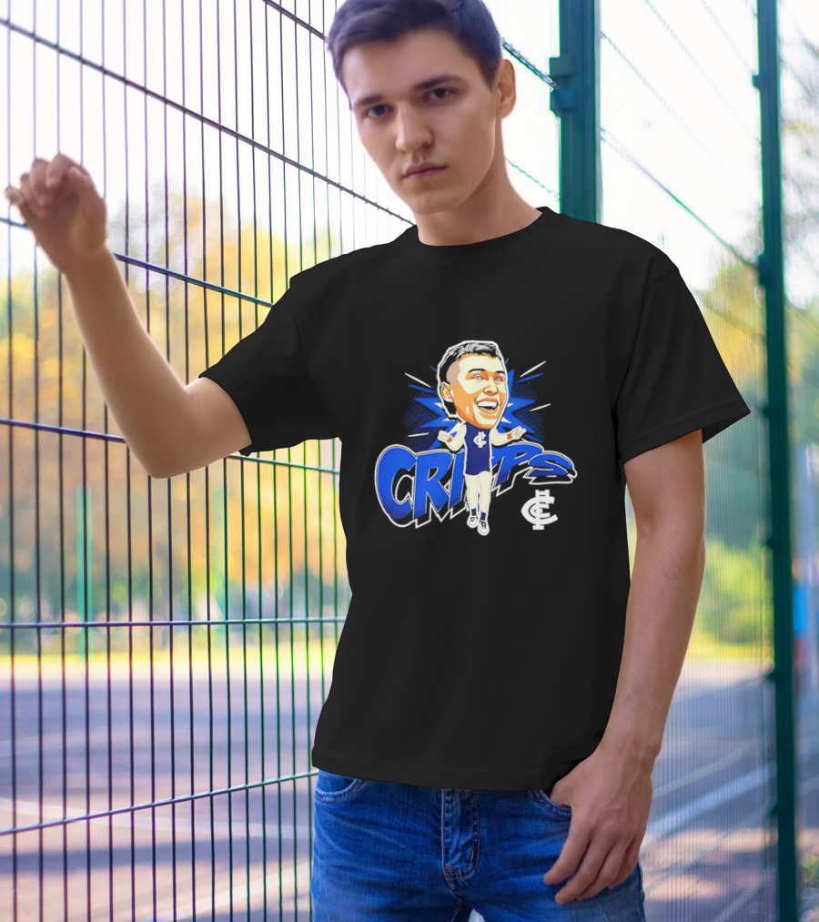 Carlton Football Club Patrick Cripps Caricature Cripps T-Shirt