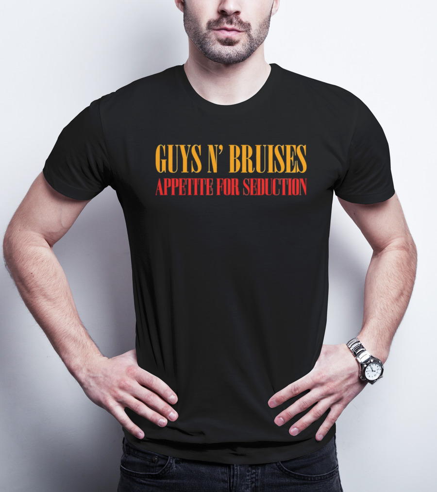 Guys N' Bruises Appetite For Seduction Yellow Red T-Shirt