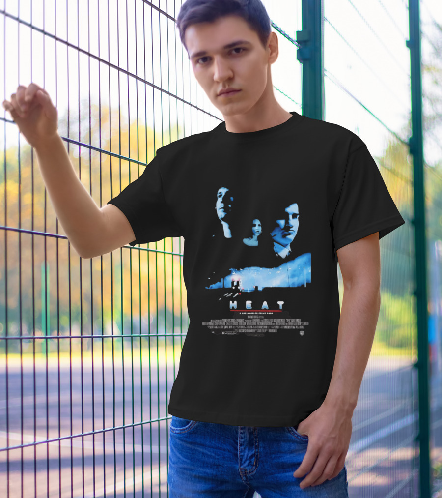 Heat A Los Angeles Crime Saga Luke Null Film Visages And Cityscape T-Shirt