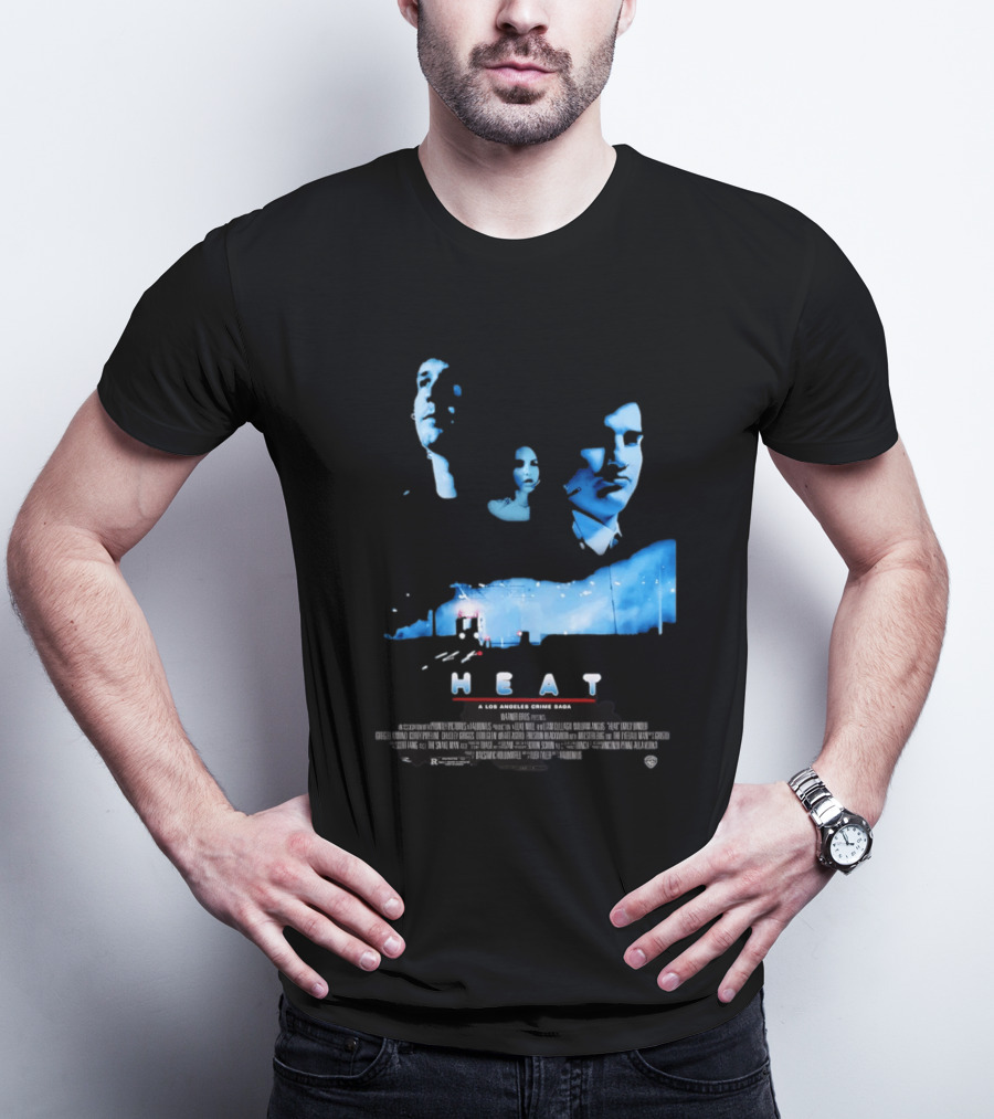 Heat A Los Angeles Crime Saga Luke Null Film Visages And Cityscape T-Shirt