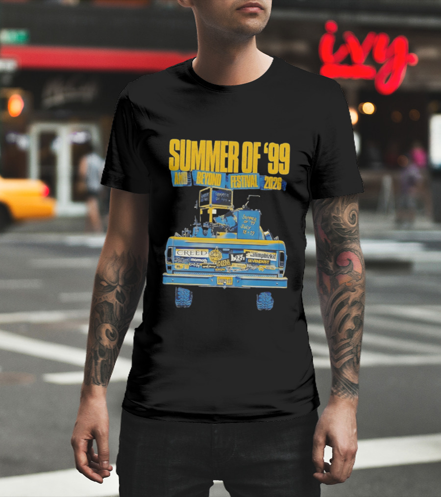 Summer Of '99 And Beyond Festival 2026 Creed Limp Bizkit Sevendust July 18 19 T-Shirt