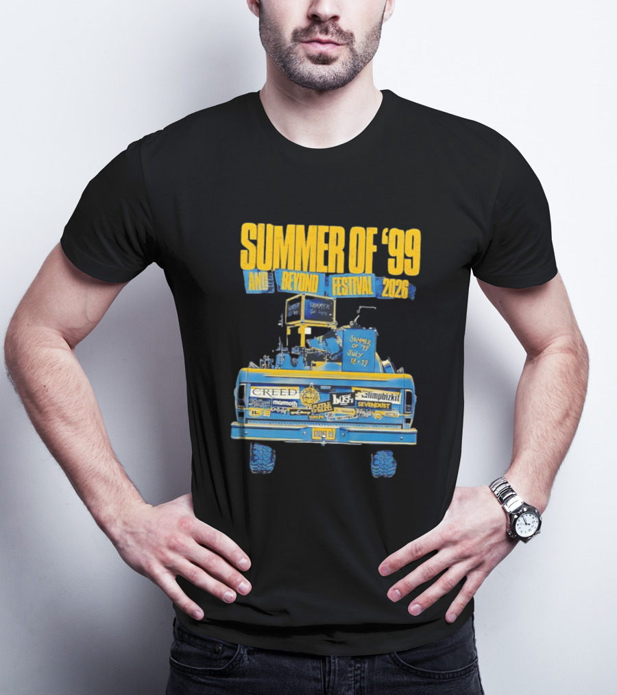 Summer Of '99 And Beyond Festival 2026 Creed Limp Bizkit Sevendust July 18 19 T-Shirt