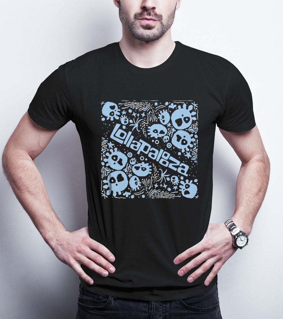 Lollapalooza Blue Skulls Festival T-Shirt