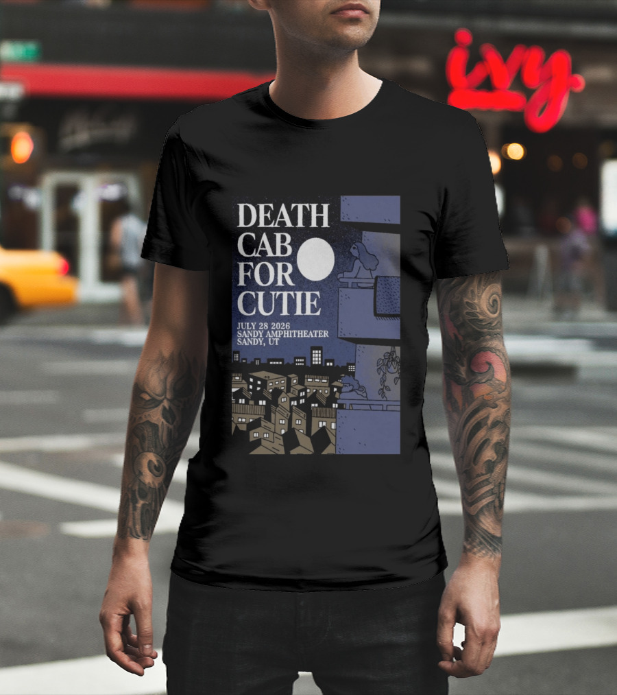 Death Cab For Cutie July 28 2026 Sandy Amphitheater Concert Sandy UT T-Shirt