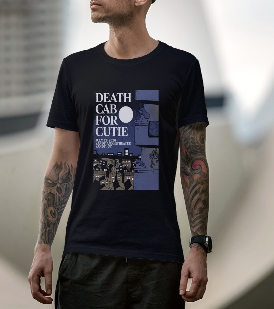 Death Cab For Cutie July 28 2026 Sandy Amphitheater Concert Sandy UT T-Shirt