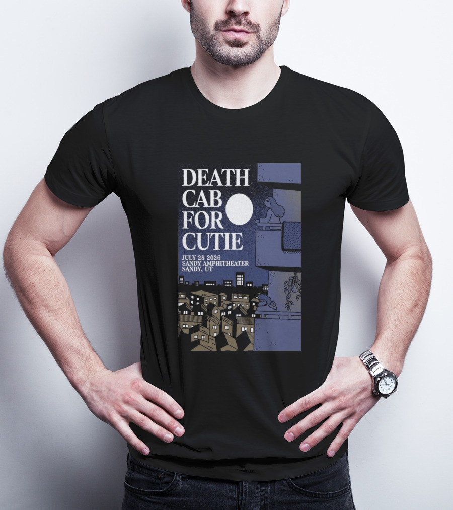 Death Cab For Cutie July 28 2026 Sandy Amphitheater Concert Sandy UT T-Shirt