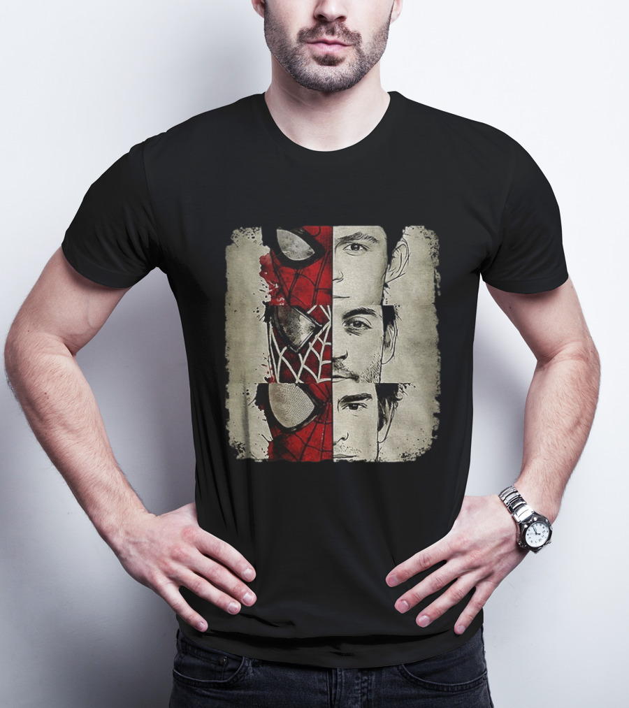 Marvel Avengers Spider Man No Way Home Three Peter Parker Faces Disneyland T-Shirt