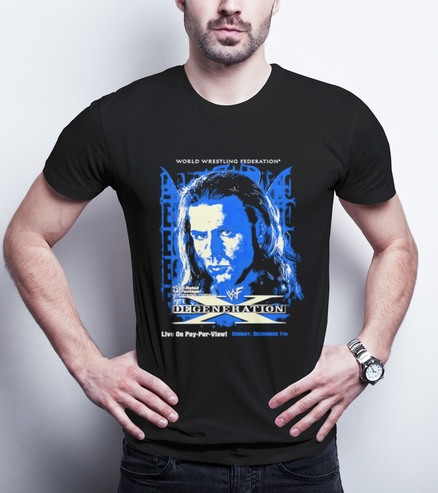 World Wrestling Federation DX Shawn Michaels D Generation X In Your House Pay Per View T-Shirt