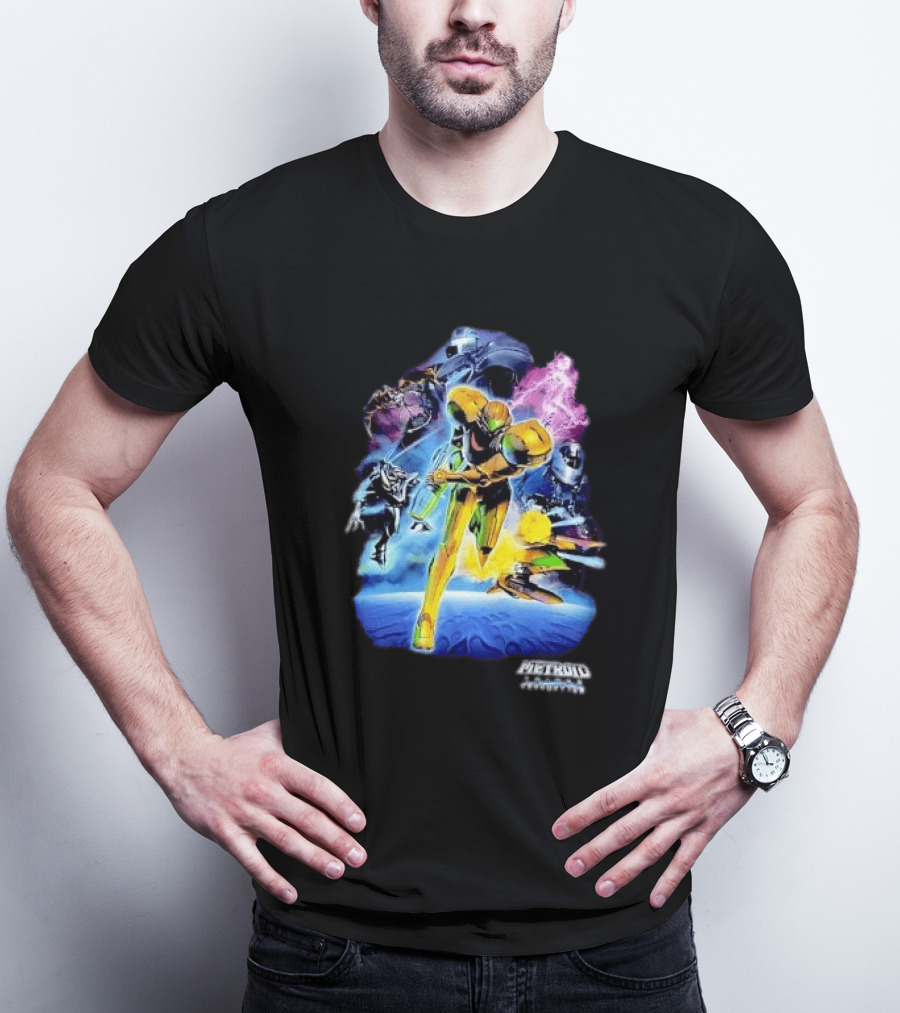 Metroid Prime 3 Corruption Samus Aran Action Scene T-Shirt