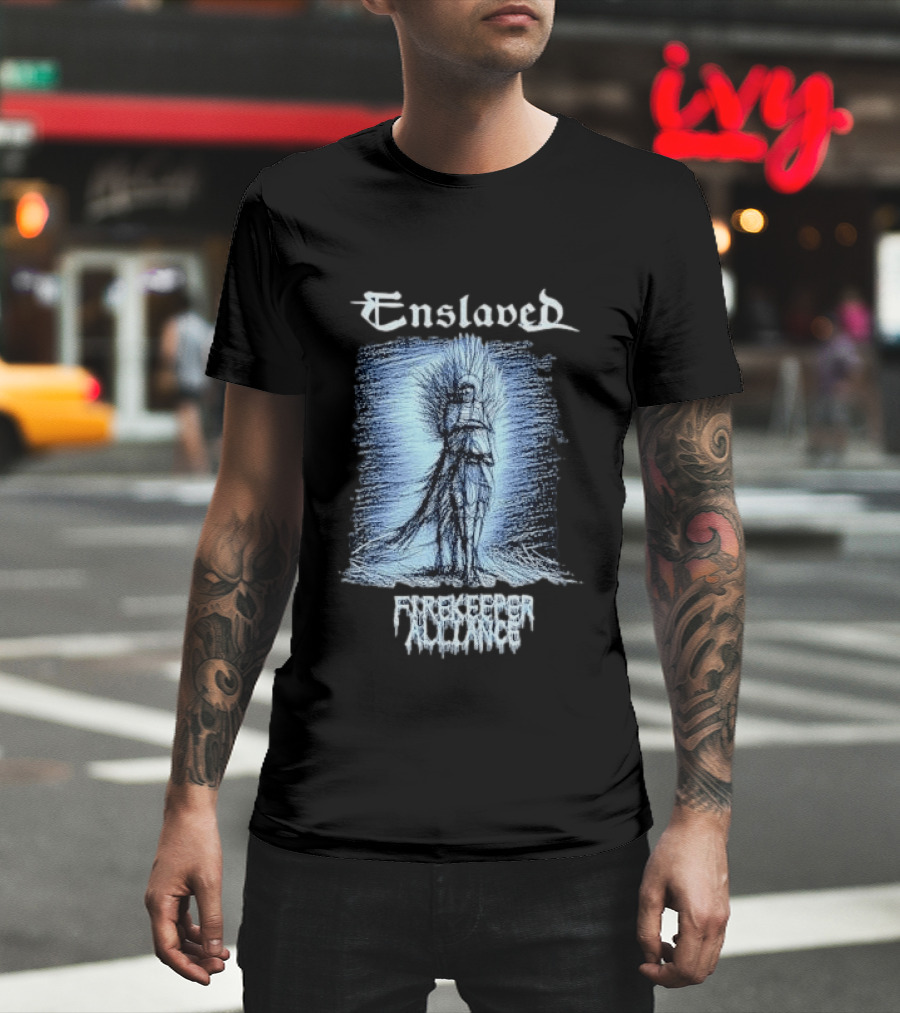 Enslaved Firekeeper Alliance Heavy Metal Band T-Shirt