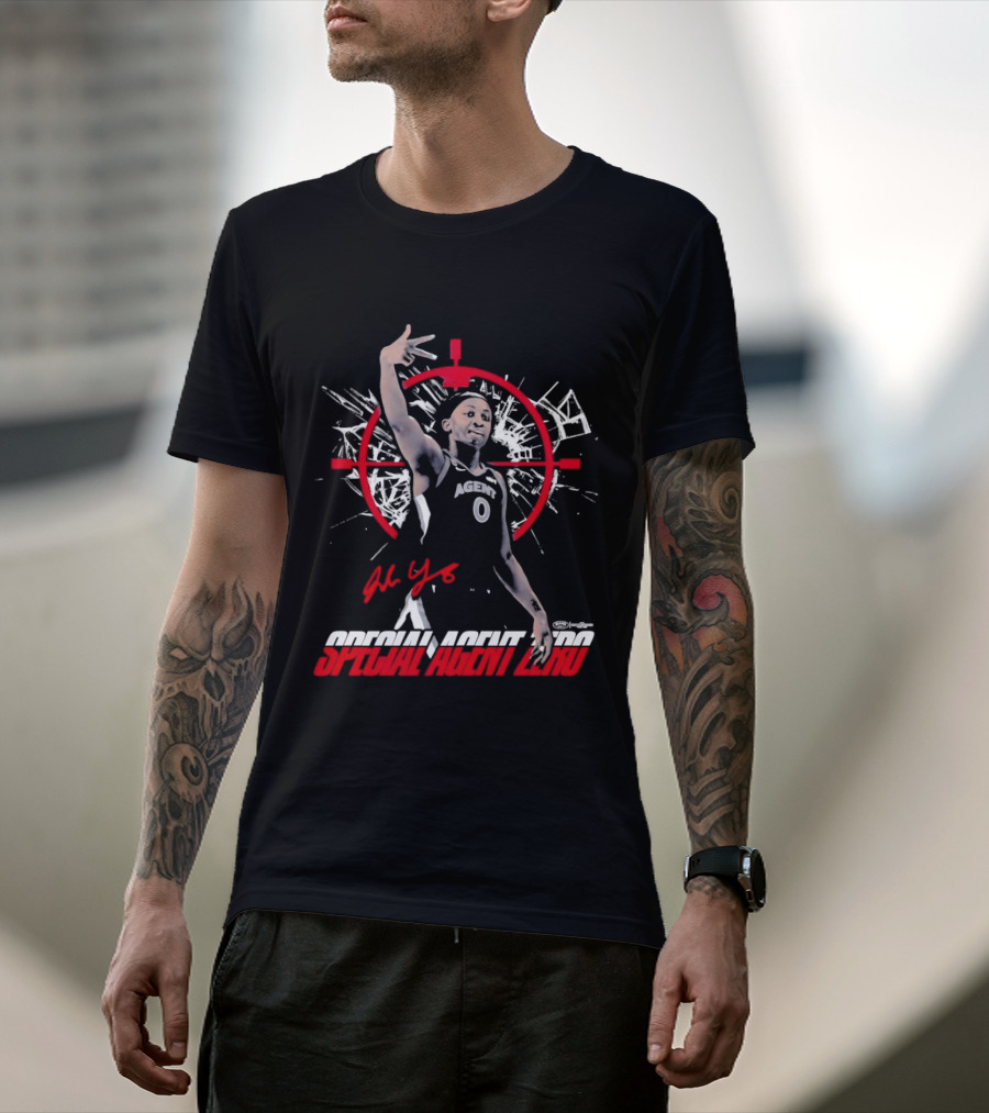 Jackie Young Special Agent Zero Las Vegas Aces Basketball T-Shirt