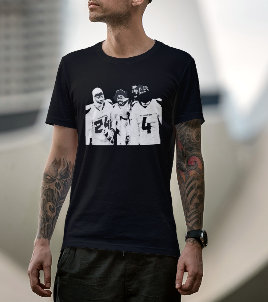 Houston Texans Jalen Pitre Calen Bullock Kamari Lassiter Derek Stingley Jr Signatures T-Shirt