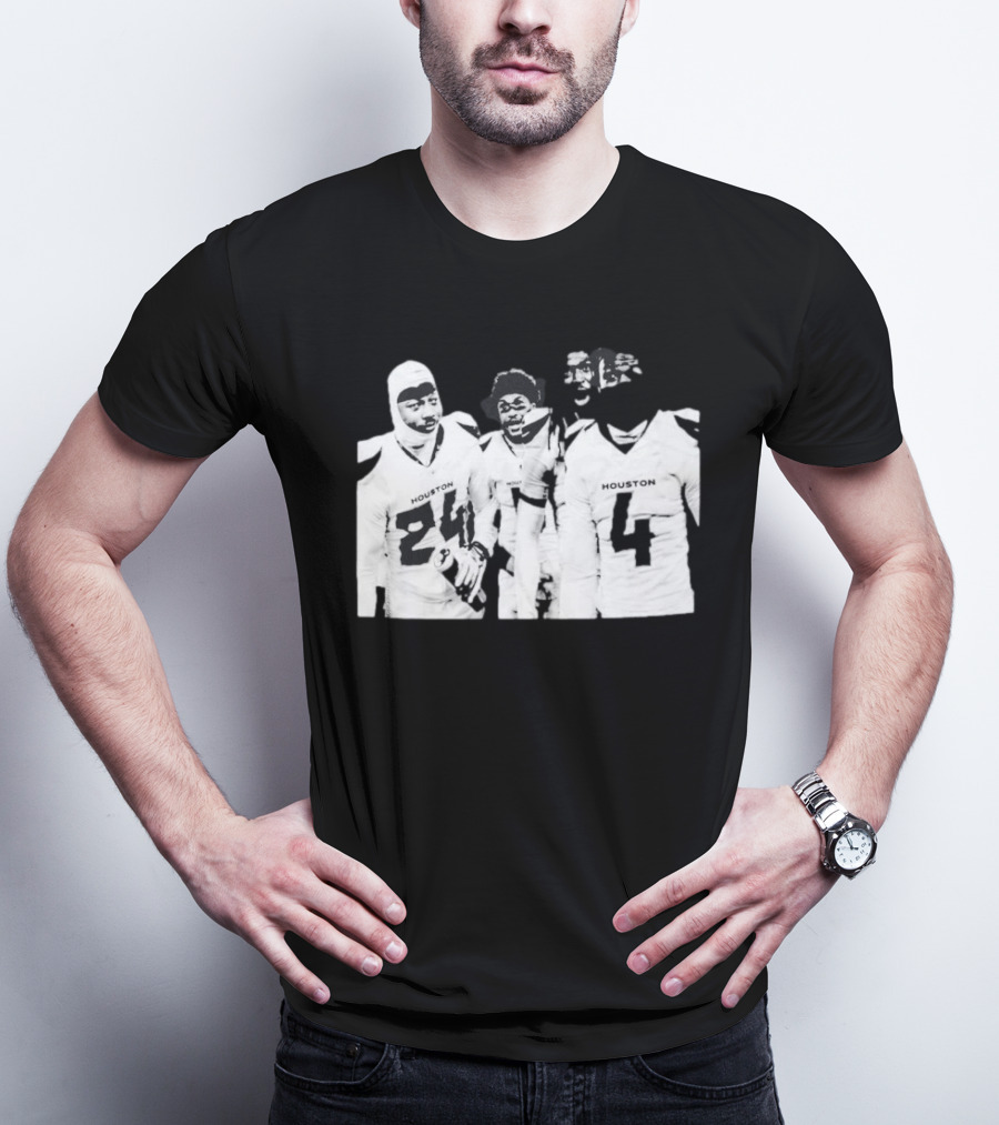 Houston Texans Jalen Pitre Calen Bullock Kamari Lassiter Derek Stingley Jr Signatures T-Shirt