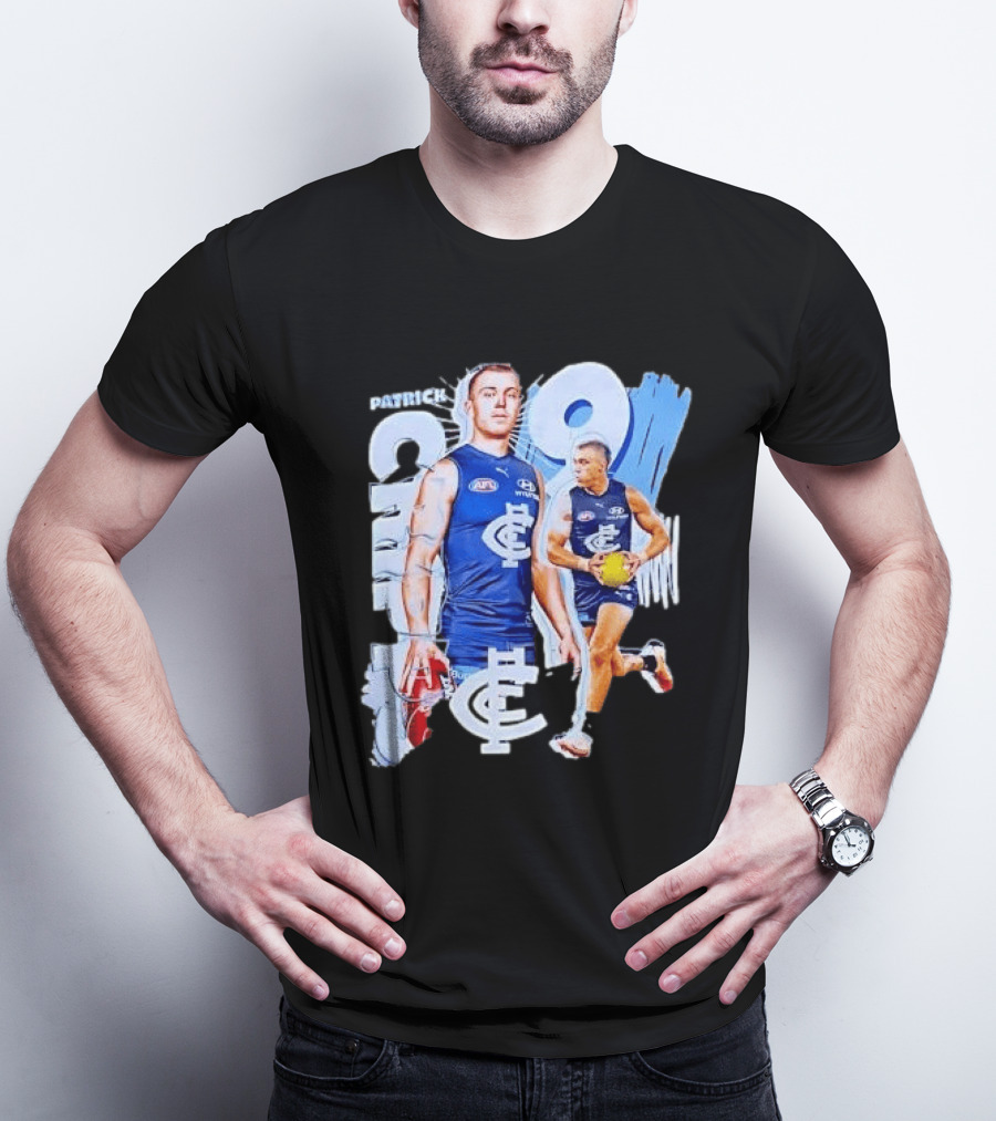 Patrick Cripps Carlton Blues AFL Star Number 9 T-Shirt
