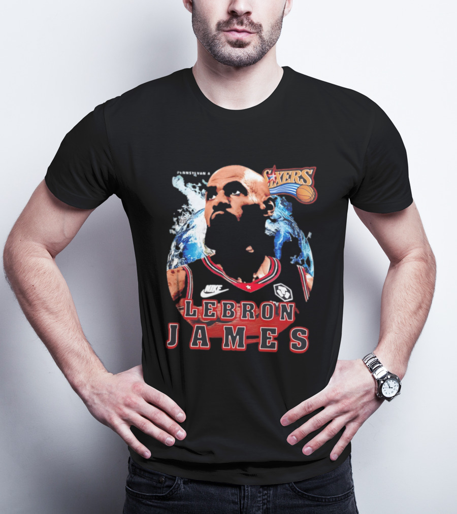 Philadelphia 76ers Nike LeBron James Mashup T-Shirt