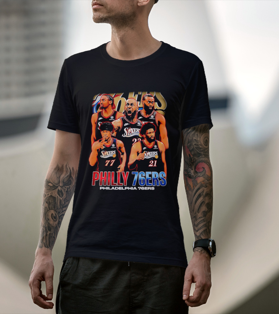 Philly 76Ers Philadelphia 76Ers Lebron James Basketball Team Players T-Shirt