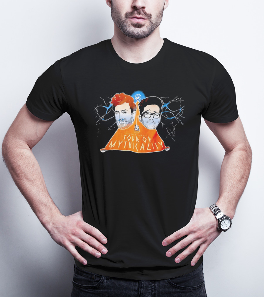 Rhett & Link Ear Biscuits Tour Of Mythicality Lightning T-Shirt