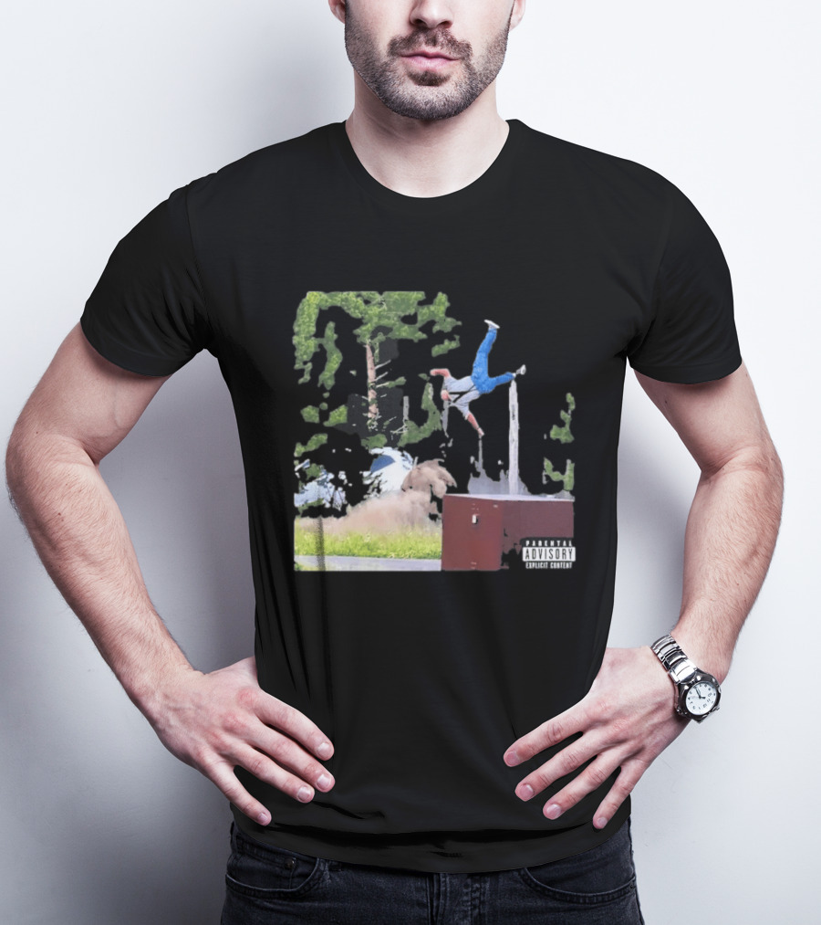 Yellowstone National Park Bison Encounter Scenic Humor Parental Advisory T-Shirt
