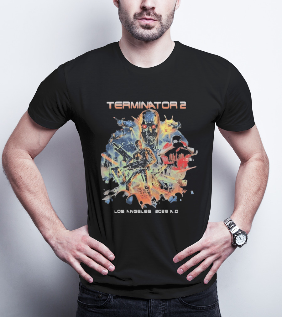 Terminator 2 Los Angeles 2029 A.D. Future War T-Shirt