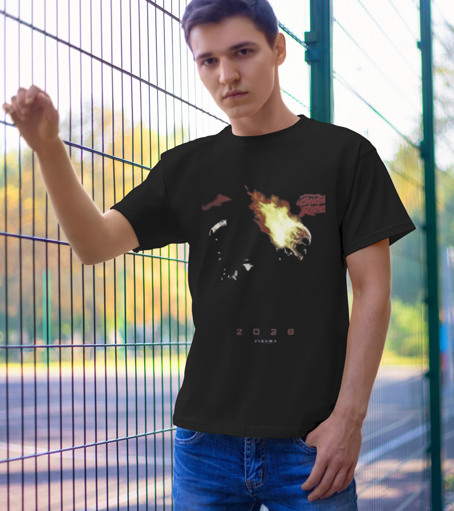 2028 Cinema The Batman Part II X Ghost Rider Fire T-Shirt