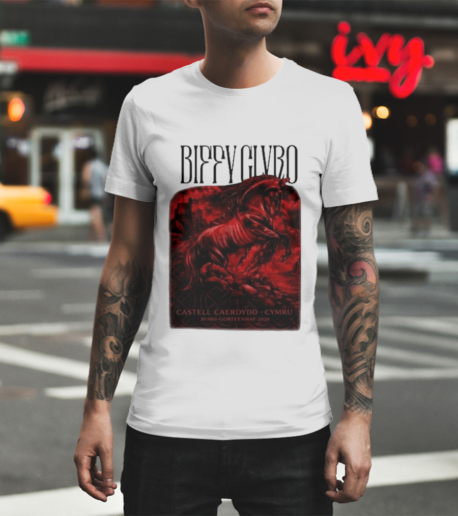 Biffy Clyro Castell Caerdydd Cymru 30 Mis Gorffennaf 2026 T-Shirt