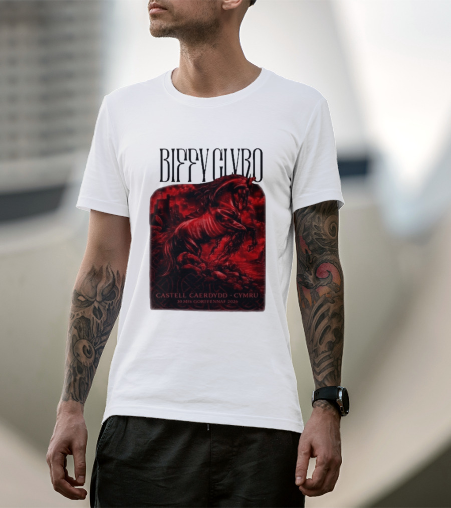 Biffy Clyro Castell Caerdydd Cymru 30 Mis Gorffennaf 2026 T-Shirt